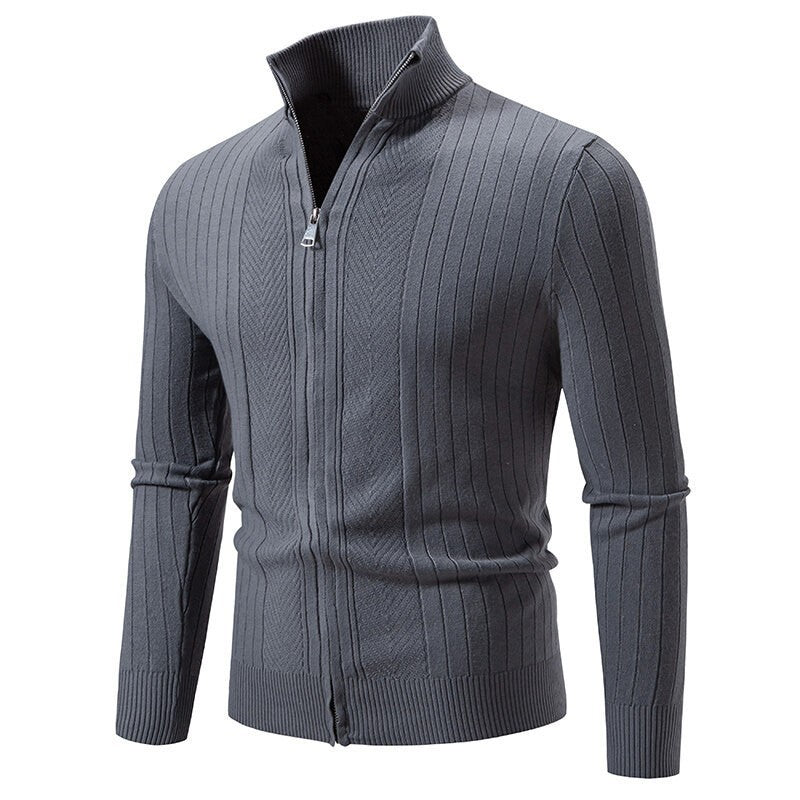 Herren Strickpullover Mit Reiverschluss