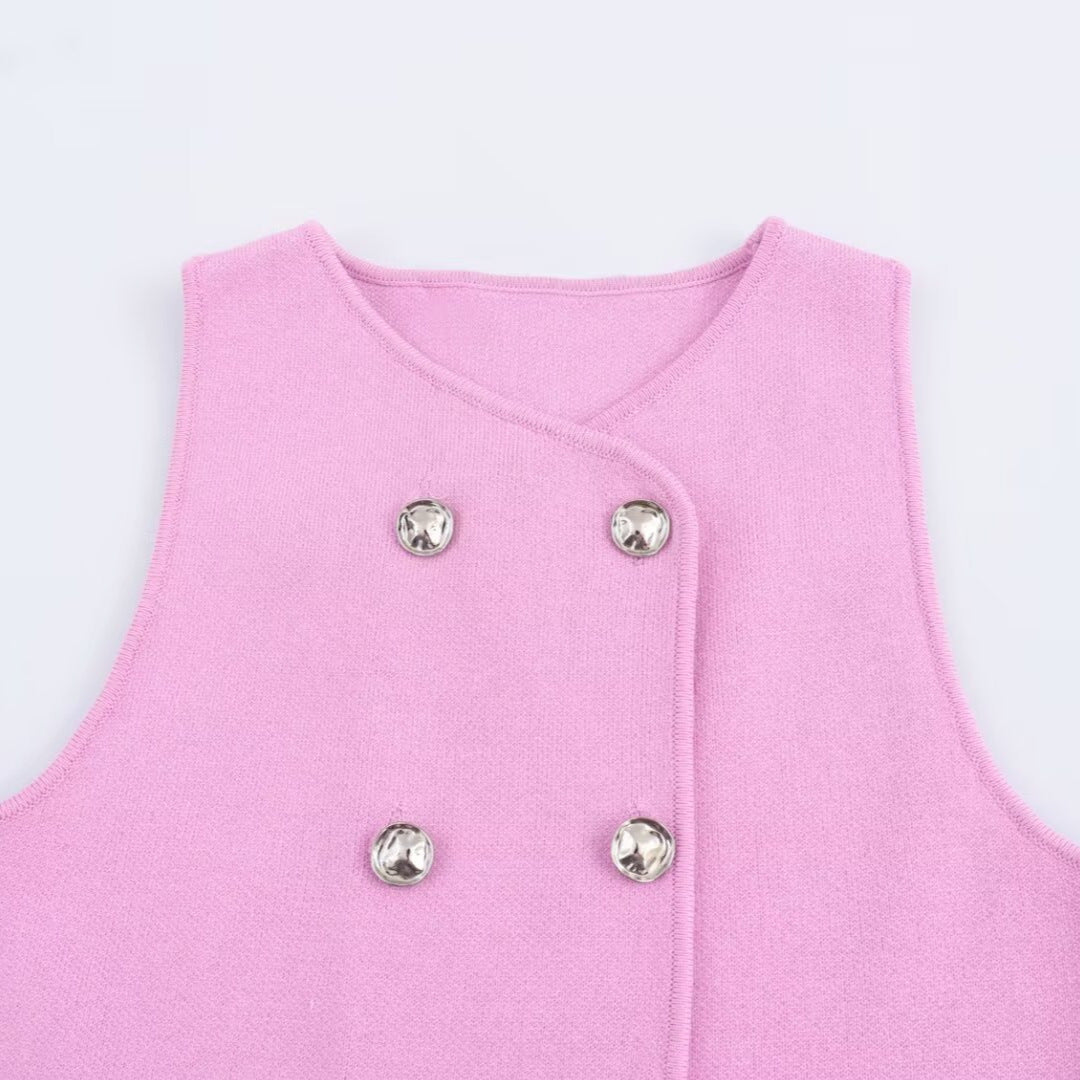 Women's Double-Breasted Knit Top berg-feldt
