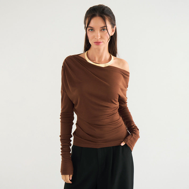Women's Draped Off-the-Shoulder Long-Sleeve Top berg-feldt