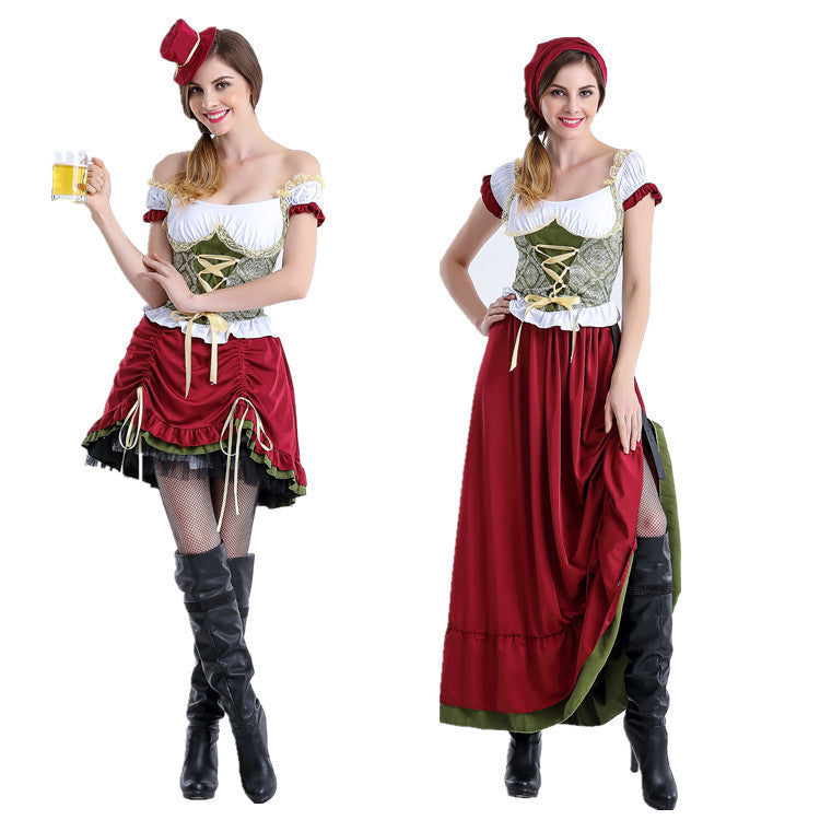 Damen Trachtenkostüm mit eleganten Rüschen und romantischem Mieder Hei ...