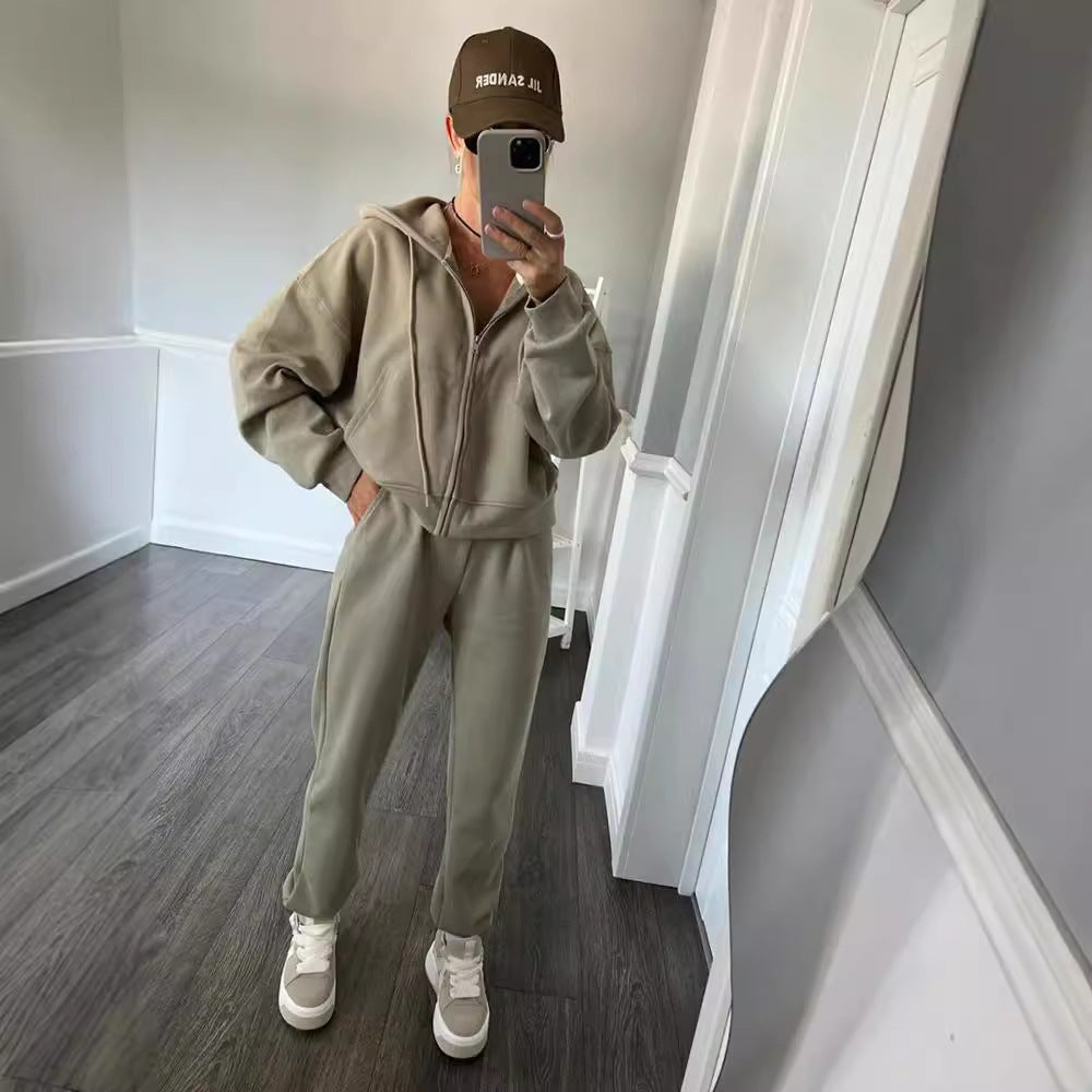 Damen sportliches Fleece-Jogginganzug-Set Berg-Feldt – berg-feldt