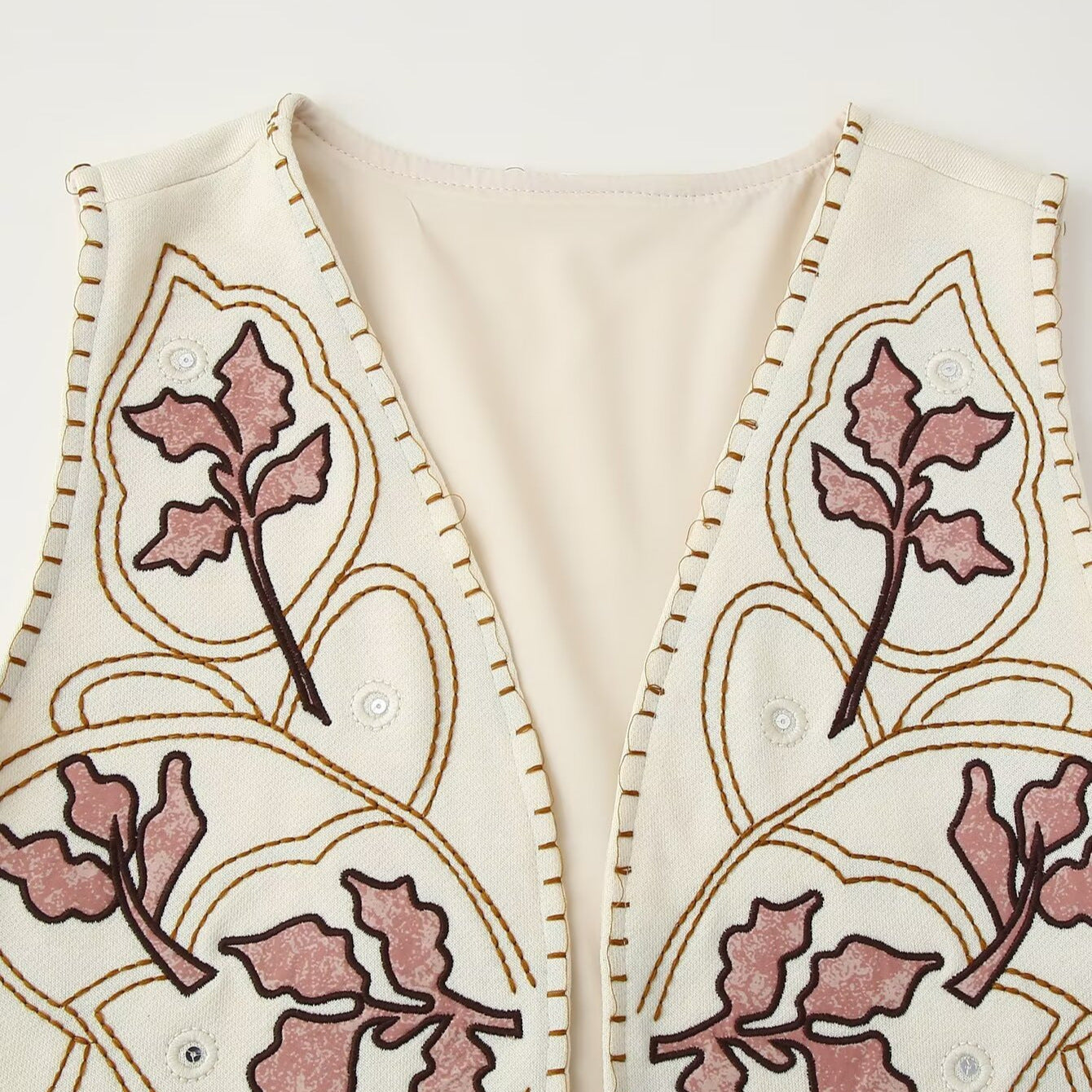 Women's Embroidered Flower Vest berg-feldt